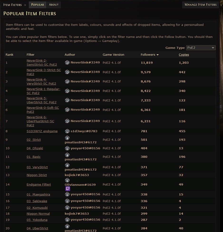 neversink过滤正式版更新了，有7档可选，filterblade也同步更新，可以自己修改过滤了 NGA玩家社区