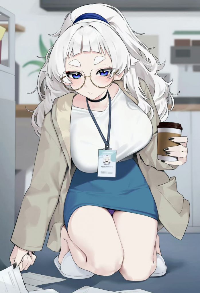 白毛大奶的OL，也很涩气呢 NGA玩家社区