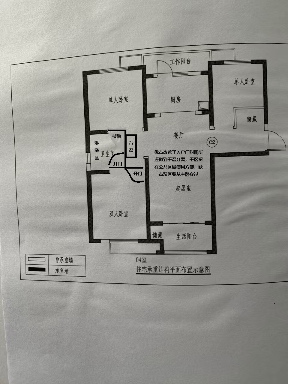这个户型有什么干湿分离思路么？采纳或借鉴到r个200 NGA玩家社区