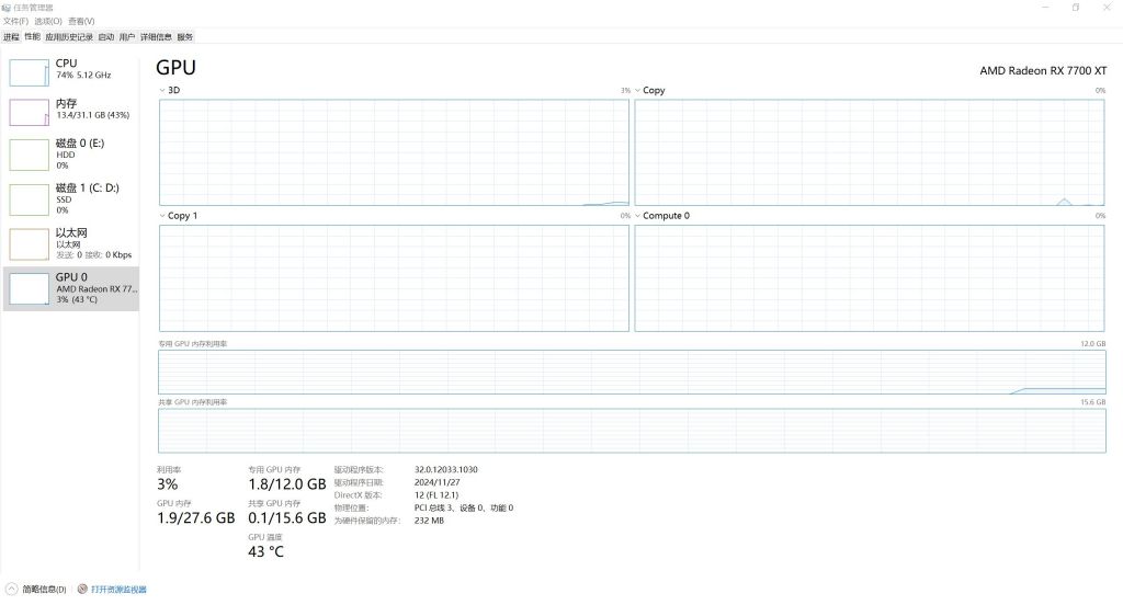 a卡，无论是打游戏还是跑ai，都是CPU占满GPU没动 NGA玩家社区