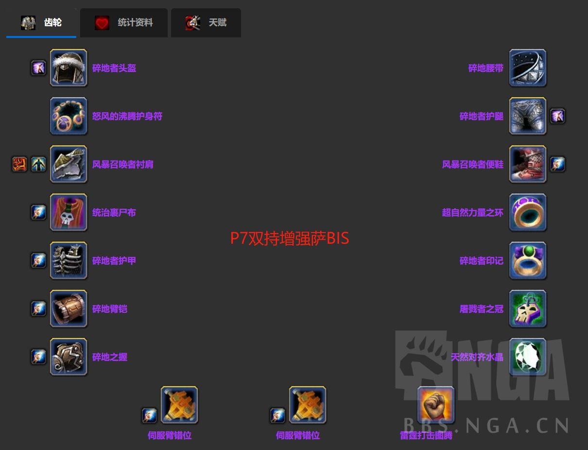 [攻略] P7各职业BIS装(慢慢补全) 178