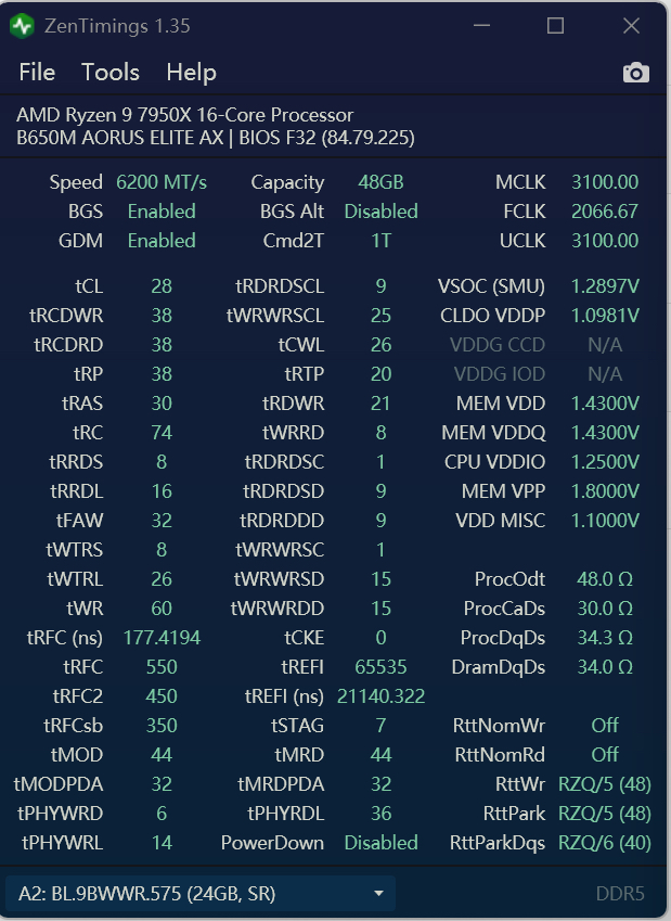金百达星刃24g*2 mdie超频 NGA玩家社区