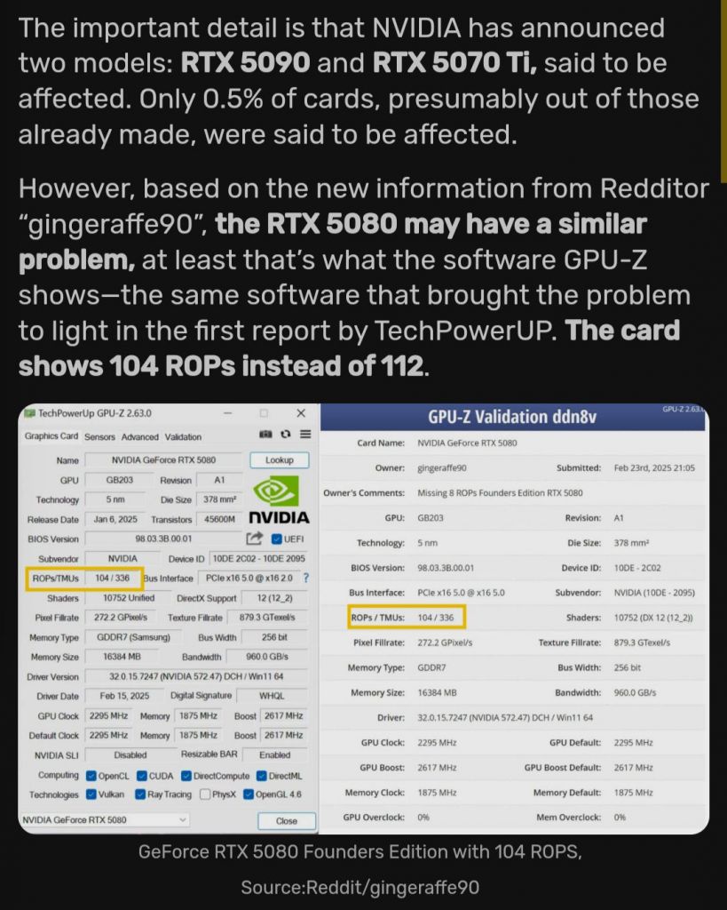5080可能也有rops缺失问题 NGA玩家社区