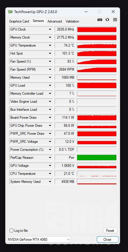 铭瑄 4060 终结者热点温度 110 度 NGA玩家社区