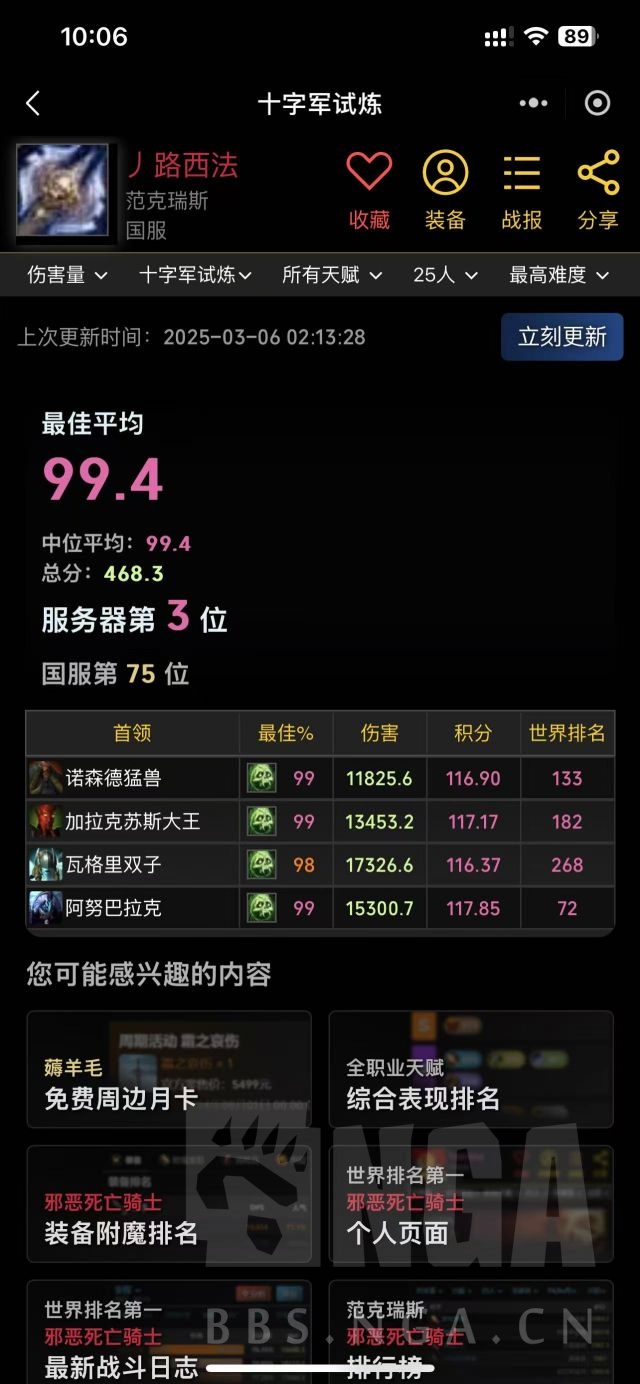 [双持邪] [原创攻略] [宏/WA/插件] [更新TOC冲分]合理运用论坛WA，从零开始批量生产合格的邪DK NGA玩家社区