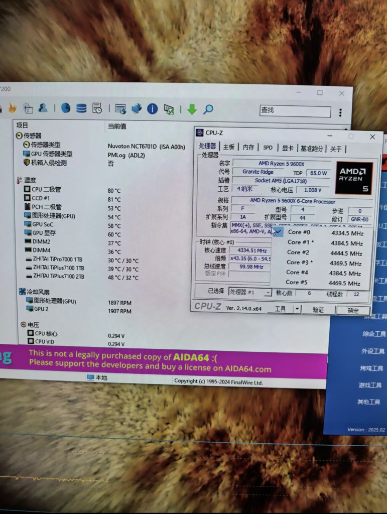 9600x双烤电压1.0，频率4.4不到算正常吗？ NGA玩家社区