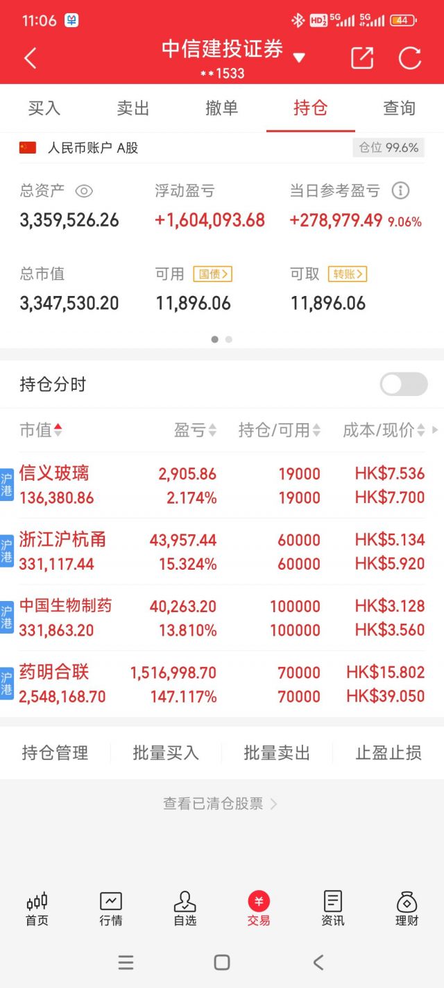 4月底入市，纯萌新在读大学生10w实盘(现在加仓到70w了) NGA玩家社区