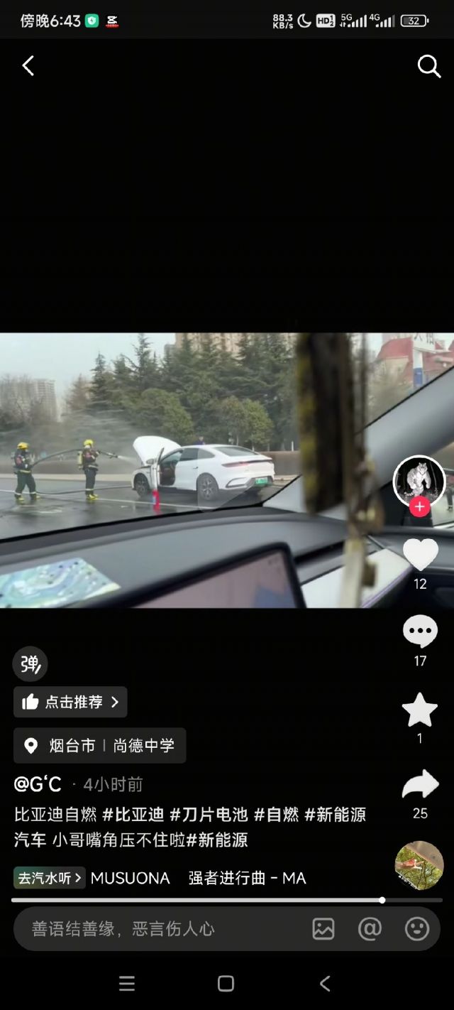 这下byd真自燃了 NGA玩家社区