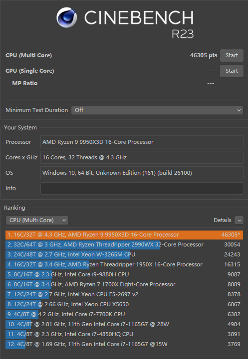 收集一下9953的R23功耗和散热配置 NGA玩家社区