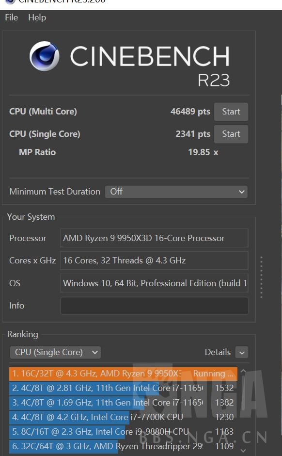 收集一下9953的R23功耗和散热配置 NGA玩家社区