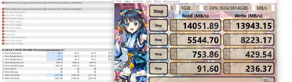 致态Ti9000 Pro 4T温度问题 NGA玩家社区