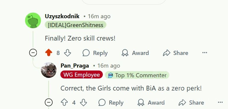 少战為零歷練(reddit上官方人員確認 NGA玩家社区