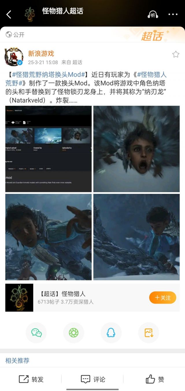 [#怪猎荒野纳塔换头Mod#]纳刃龙！ NGA玩家社区