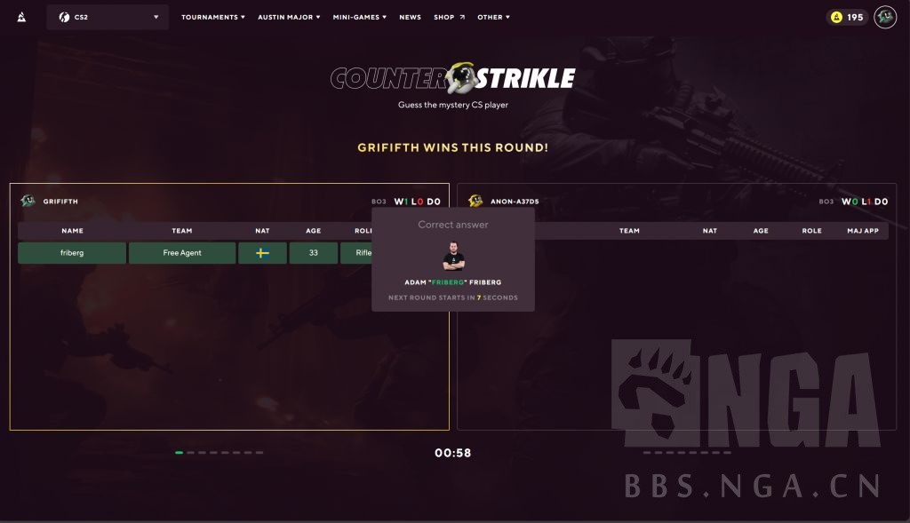 弗一把之两次一选Friberg秒杀 NGA玩家社区