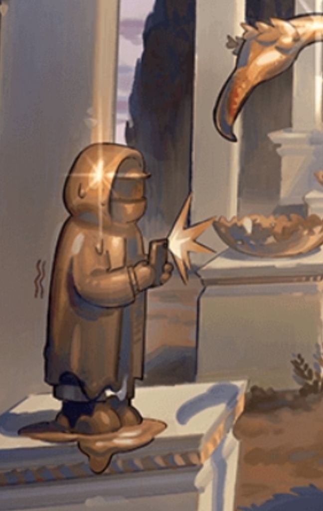 看了缪缪皮肤清晰图，这个雕像是博士本体(123罗德岛版)在伪装吗 178