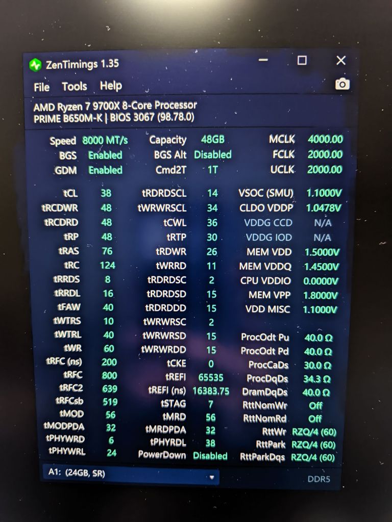 金百达星刃24g*2 mdie 同步6400C30达成，请教异步8000超频 NGA玩家社区