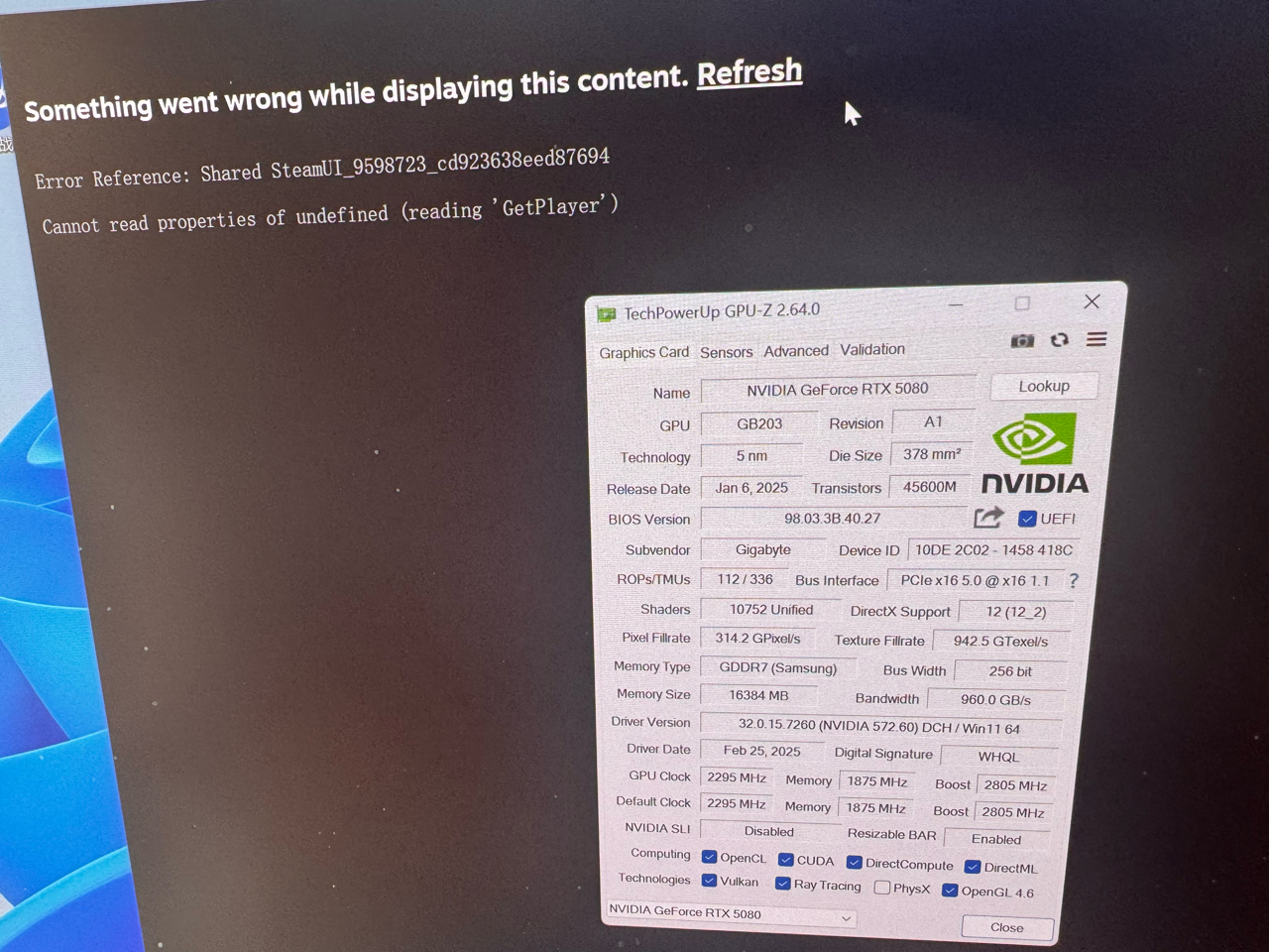 (求助)5080 超级雕+9800x3d 卡顿 NGA玩家社区