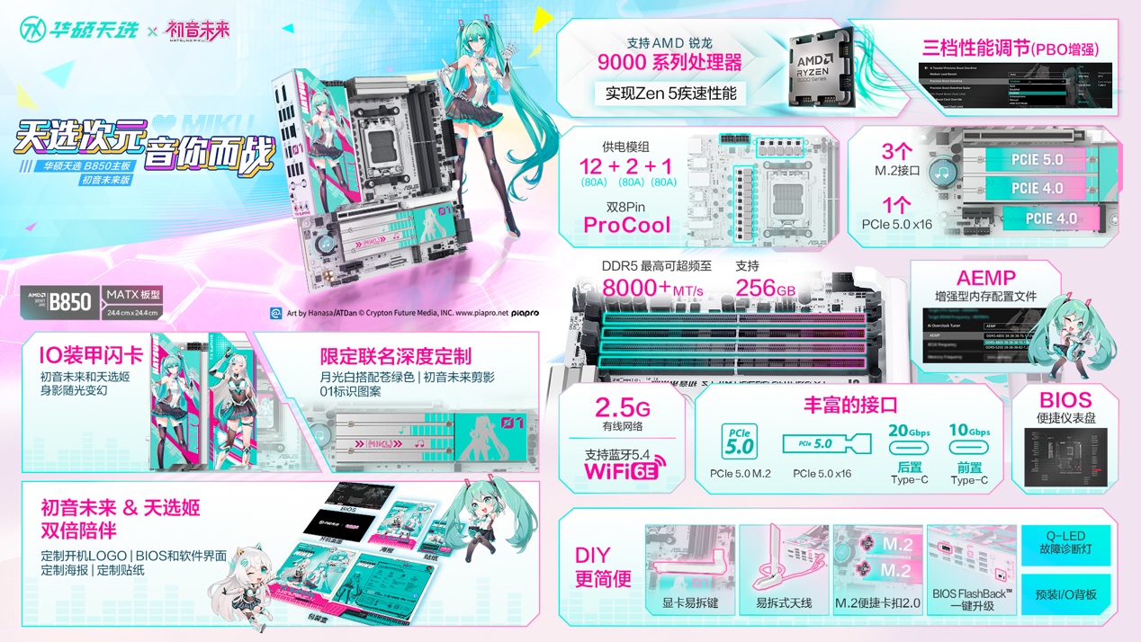华硕天选B850主板初音未来版火热预约中 178