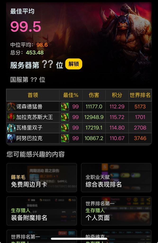 打开论坛，看到好几个灰绿WCL的人发帖喷99分的，笑死我了 NGA玩家社区