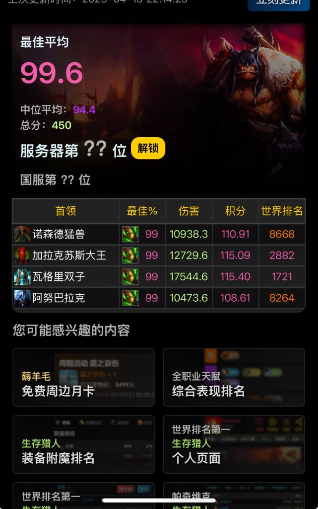 打开论坛，看到好几个灰绿WCL的人发帖喷99分的，笑死我了 NGA玩家社区