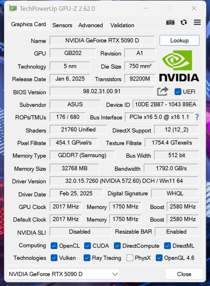[硬件升级] 5090D夜神到祸了(附VBIOS) NGA玩家社区