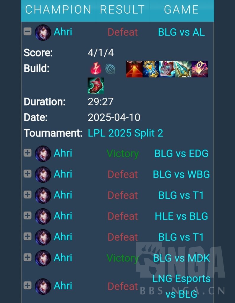 [本赛区赛事] blg就是赛程的问题才3-3的，下一场考试打al要到0507 NGA玩家社区