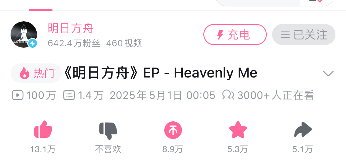 [EP氵]新约能天使EP 发布15小时 100w播放 NGA玩家社区