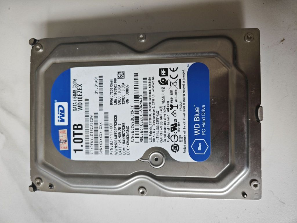 西数蓝盘1T机械，东芝P300-2T机械。 NGA玩家社区