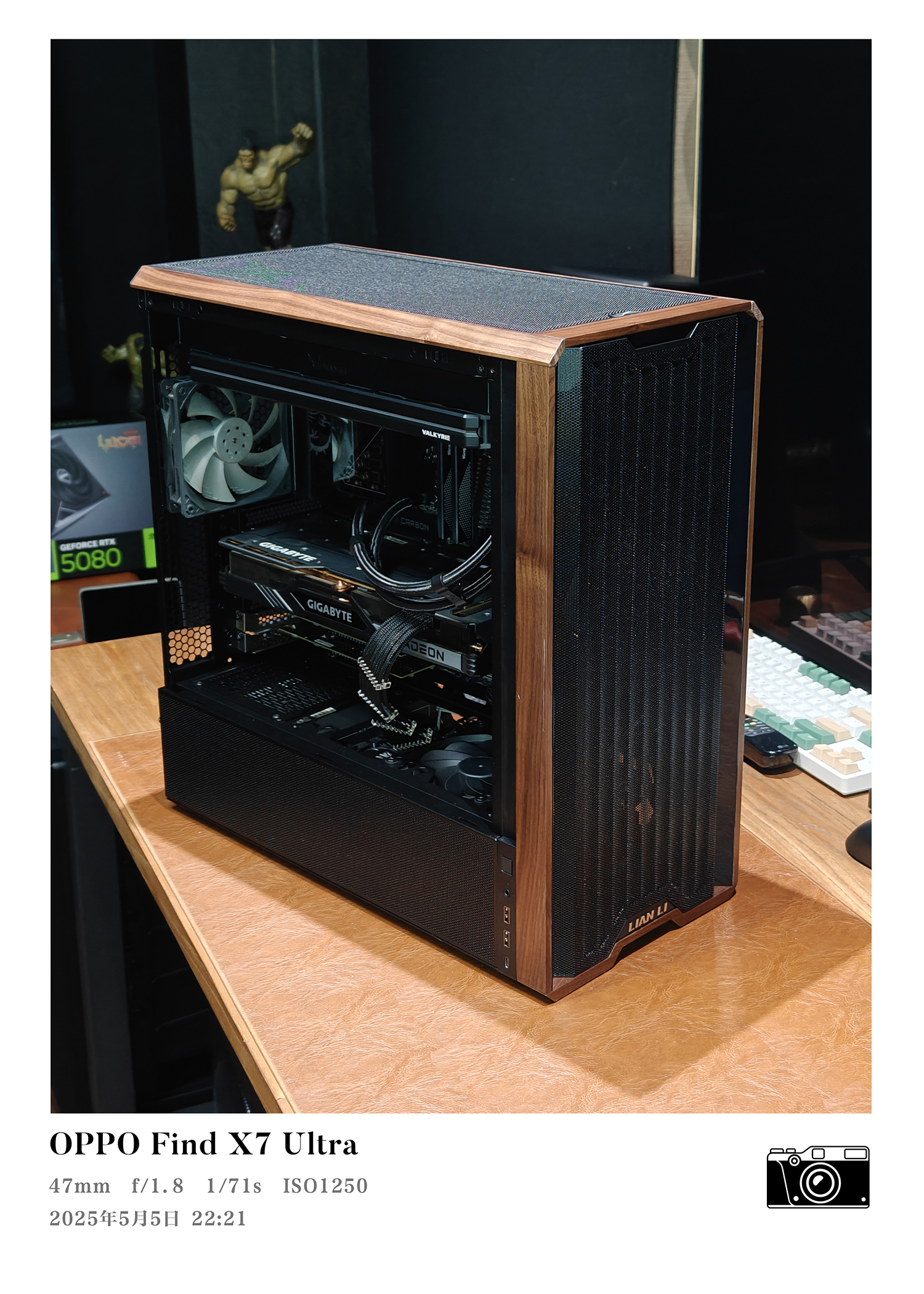 [五一换机箱作业]联力217，除了IO接口位置，其他都相当不错，居然可以360水冷夹汉堡 NGA玩家社区