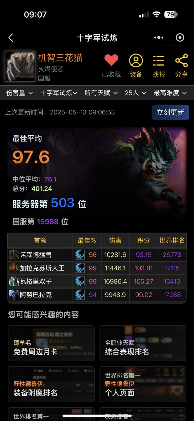 HICC的时候别人开局284橙斧，其他近战264？？？ NGA玩家社区