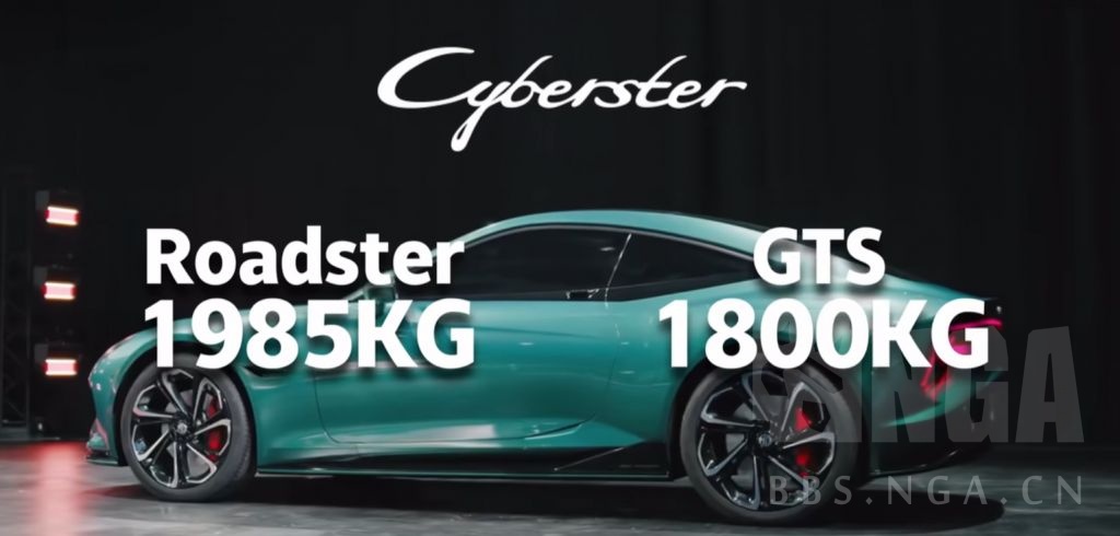[新闻速报] 四座 硬顶 800V 更轻 更快Cyberster gts NGA玩家社区