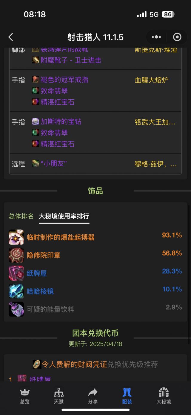 为啥哨兵射击的bis是印章 NGA玩家社区