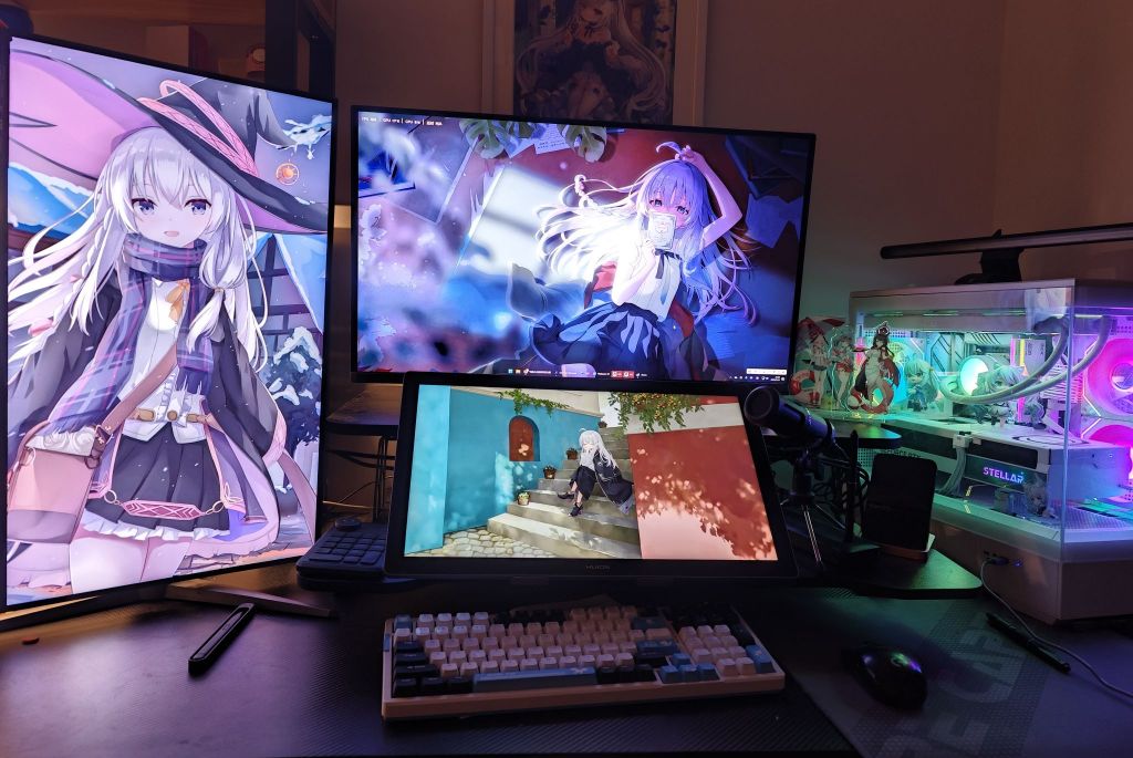 显示器求助。主屏32‘’4K OLED，辅屏24‘’2K竖屏使用 NGA玩家社区