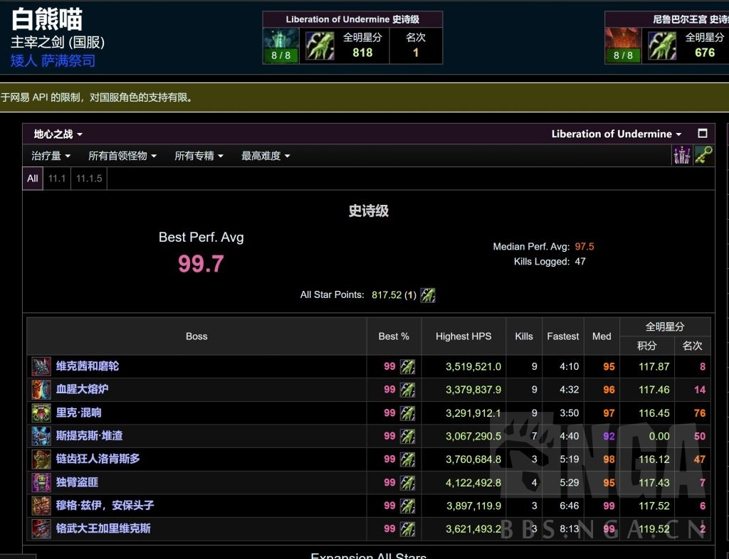 [恢复PVE] 11.15团本奶萨基础(绿字/配装/天赋/实战教学/WA) NGA玩家社区