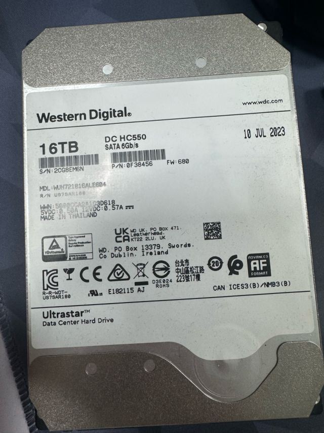 16T西数企业级氦气盘出一个1150元 NGA玩家社区