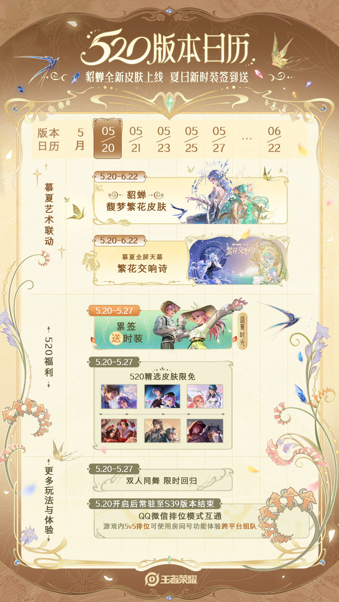 520来峡谷！貂蝉慕夏联动皮肤上线！送全新夏日野餐主题时装！ NGA玩家社区