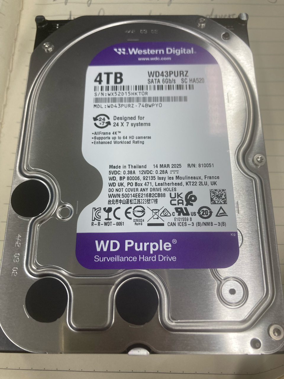 WD 4TB硬盘 全新刚拆 买错了所以出 NGA玩家社区