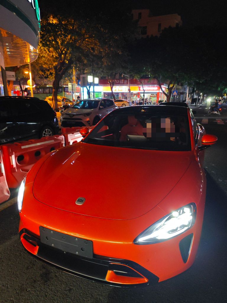 终于到我啦，su7max橙红提车防一血 178