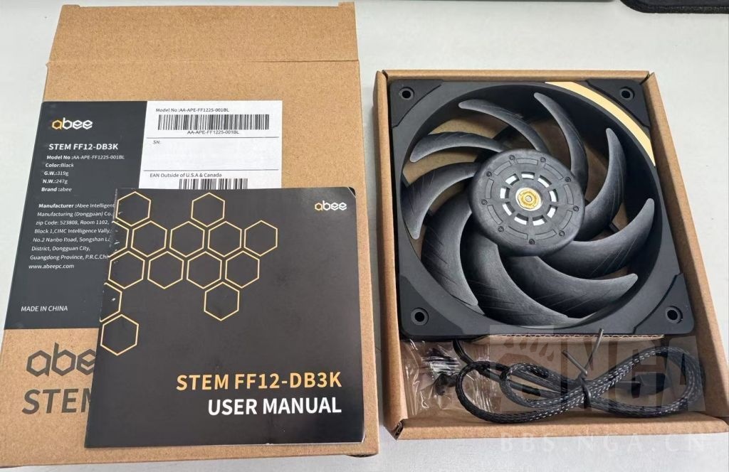 [Roll/已开奖]全新仅拆ABEE STEM FF12 DB3K风扇(以及几个问题求助) NGA玩家社区