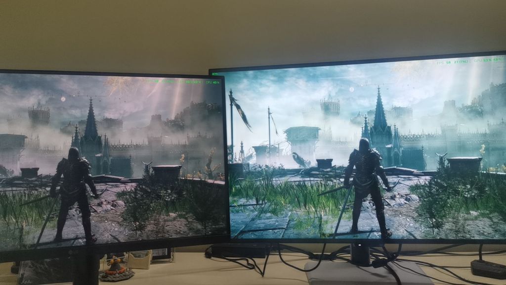 CHIPHELL上富哥一次性三台显示器对比，woled确实护眼啊，QD确实刺眼啊 NGA玩家社区