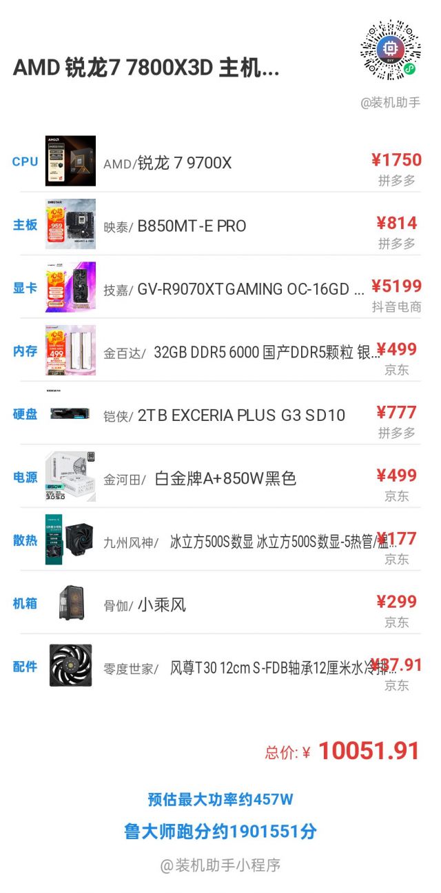 装机推荐第二弹 2025年5月9日更新 备战618 NGA玩家社区