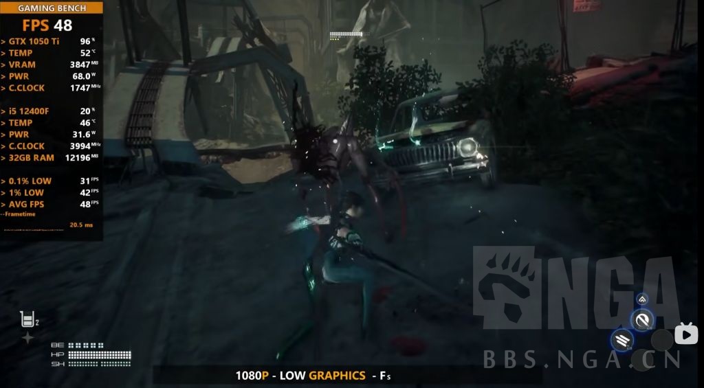 [搬运] 1050ti 运行《剑星》试玩版截图 NGA玩家社区