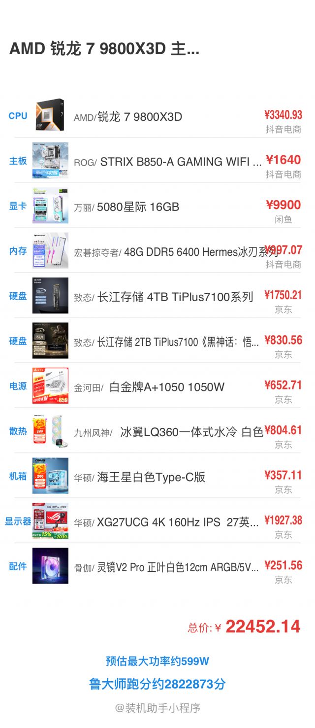 [硬件求助]求帮看配置5080 NGA玩家社区