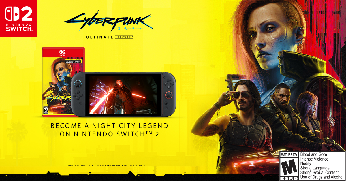 [活动]《赛博朋克2077:终极版》6月5日随Switch 2同步发售 参与活动赢取游戏周边奖励 NGA玩家社区