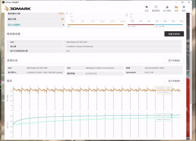 [硬件产品讨论]9070gre大地之神 3dmark压力测试温度84度 NGA玩家社区