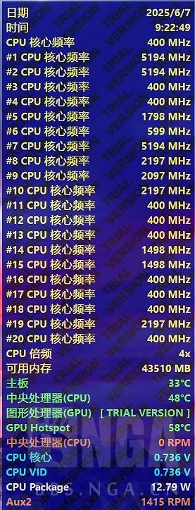 请各位使用265k的老铁，来说说散热情况吧，我这待机都有50°了 NGA玩家社区