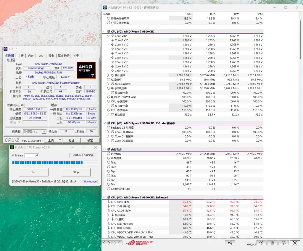 老哥们，9800x3d 的体质怎么有点看不懂 NGA玩家社区