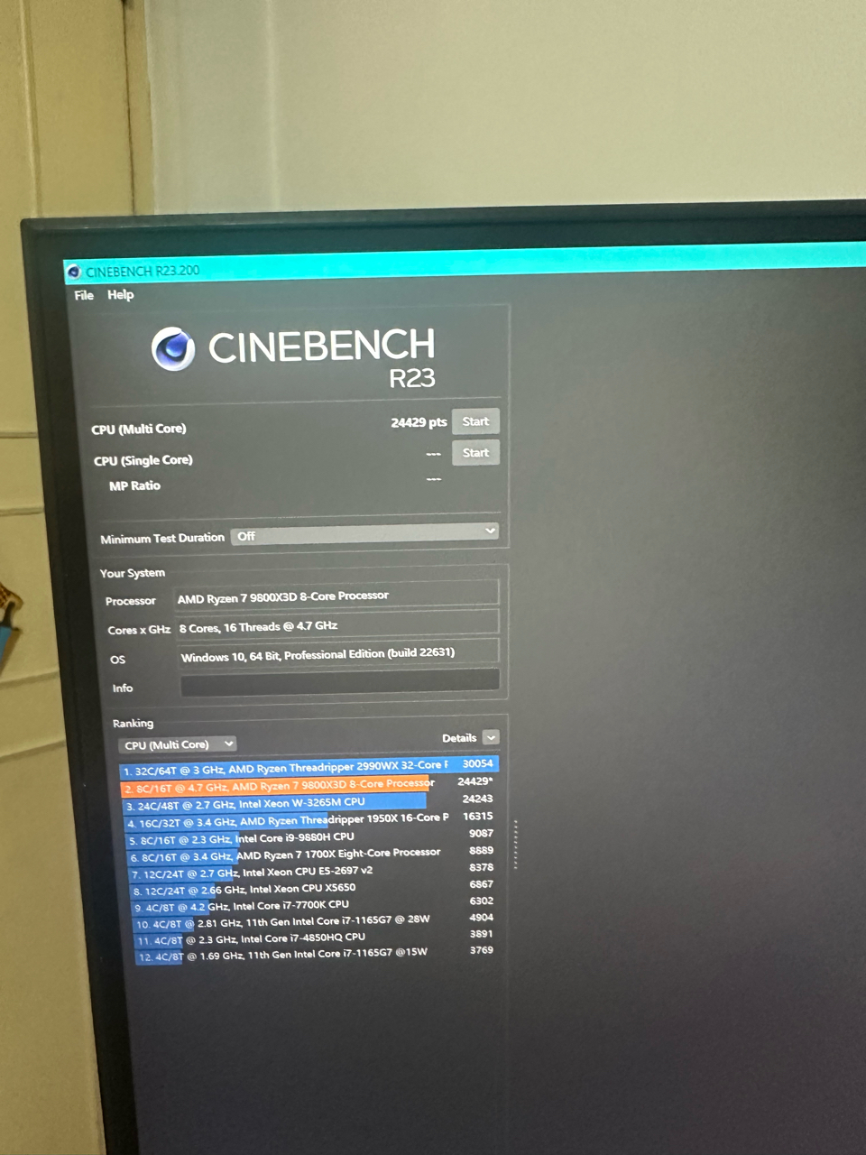 9800x3d pbo 负压40 r23 10分钟能过测 但是跑分低是负压的太高的原因吗 NGA玩家社区