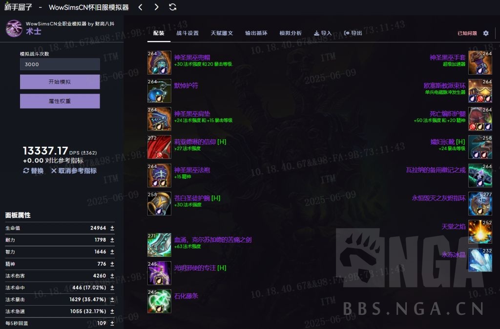 发一套普通icc痛苦术排骨装，感觉和bis差不了多少 NGA玩家社区