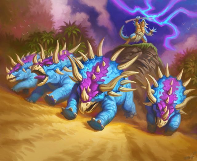 [LCU新卡] 猎人史诗法术 顶级恐龙学 5费 使你手牌、牌库和战场上的所有野兽获得+2/+2。 NGA玩家社区